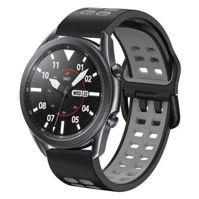China Silicone 22MM Wristbands for Samsung Galaxy Watch 46mm Gear S3 Classic/Frontier Galaxy Watch 3 45mm Bracelet for Huawei GT Strap for sale