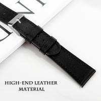 China Eraysun 20mm Universal Leather Strap Round Tail Watch Band for Samsung Galaxy Active for sale