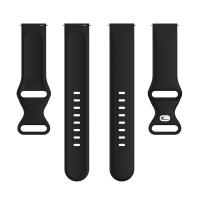 China Eraysun Luxury 20MM Butterfly Buckle Silicone Watchband for for Watch 4 40MM 44MM for sale