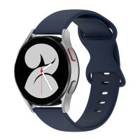 China Eraysun Luxury 20MM Butterfly Buckle Silicone Watchband for for Watch 4 40MM 44MM for sale