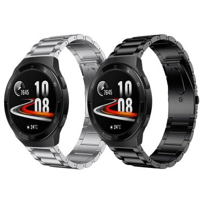 China Eraysun 22mm/20mm/18mm Three-bead Titanium Alloy Strap for Samsung Galaxy Watch3  Stainless Steel Bracelet Band for  Huawei GT2 for sale