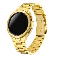China Eraysun New Arrival 5 Bead Stainless Steel Watch Band for Samsung Galaxy Watch 4 40mm 44mm Smart Wristband Bracelet Strap for sale