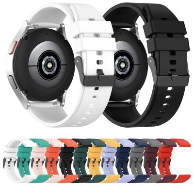 China Black Buckle Wristband Silicone Band for Samsung Galaxy Watch 5 Colorful Watch Strap for Samsung Galaxy 5 Pro for sale