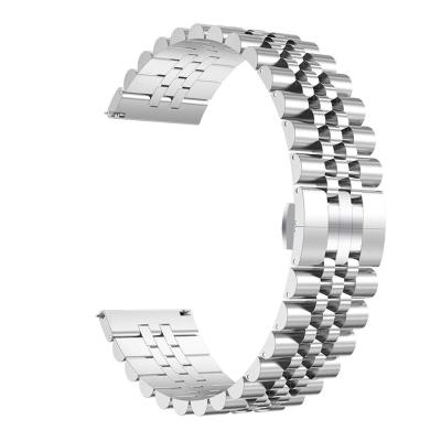 China 22mm 20mm Band for Samsung Galaxy Watch 3 41mm 45mm Gear S3 Stainless Steel Strap 46mm 42mm for Amazift GTS Metal Wrist for sale