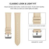 China Eraysun New Arrival Original Leather Strap Watch Band for Samsung Galaxy Watch 3 41mm 45mm for sale