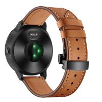 China Eraysun Genuine Leather Watchband for Garmin Vivoactive 3 Watch for sale