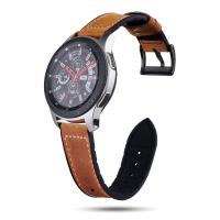 China Eraysun for Samsung Galaxy Watch 46mm Gear S3 Frontier/Classic Band 22mm Watch Band Silicone&Leather Bracelet for sale