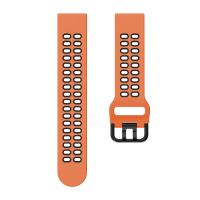 China Eraysun 20mm 22mm Double-breasted Silicone Band Strap for Samsung Active 2 Galaxy Watch Dual Color Watch Band for sale