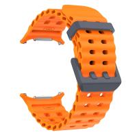 China Eraysun Breathable Silicone Straps for Samsung Galaxy Watch 7 ultra 47mm Soft Rubber Watch Bands Custom Watch 7 Ultra Bracelet for sale