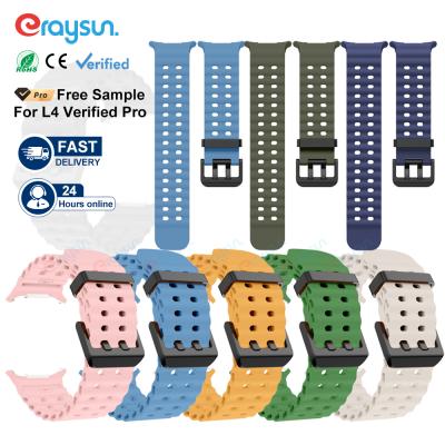 China Eraysun Breathable Silicone Straps for Samsung Galaxy Watch 7 ultra 47mm Soft Rubber Watch Bands Custom Watch 7 Ultra Bracelet for sale