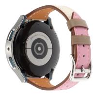 China Eraysun Vintage Handmade Watchband Wrist Band 20mm Genuine Leather for Samsung Smart Watch Band Straps for sale