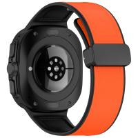 China Eraysun  Sport Silicone Leather Strap With Magnetic Buckle for Samsung Watch 7 Ultra 47mm for sale