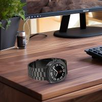 China Eraysun Luxury Stainless Steel Three Bead Steel Belt for Samsung Watch 7 Ultra 47mm Watch Accessories Watch Strap for sale