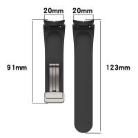 China Eraysun Stainless Steel Folding Buckle Strap for Samsung Watch 6/ 6 Classic/Watch 5 /5 Pro /Watch 4 /4 Classic for sale