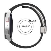 China Eraysun Stainless Steel Folding Buckle Strap for Samsung Watch 6/ 6 Classic/Watch 5 /5 Pro /Watch 4 /4 Classic for sale