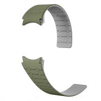 China Eraysun New Style Magnetic Silicone Color Contrast Watch Band for Samsung Watch 4 /5 /6  20mm Smart Watch Band for sale