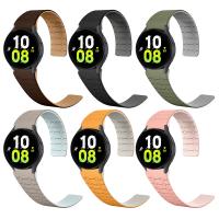 China Eraysun New Style Magnetic Silicone Color Contrast Watch Band for Samsung Watch 4 /5 /6  20mm Smart Watch Band for sale