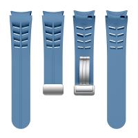 China Eraysun Quick Fit Soft Magnetic Silicone Strap for Samsung Galaxy Watch 6 Classic 47mm 43mm 6/5/4 No Gaps Sports Band Bracelet for sale