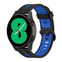 China 20mm High Quality Watch Bands for Samsung Galaxy Watch 4 Strap Double Color Style Active 2 Silicone Bands Galaxy Watch 4 Strap for sale