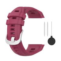 China Eraysun for Garmin Instinct 2S Soft Silicone Watch Band Replacement Solid Color Sports Silicone Watch Strap for sale