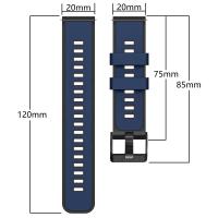 China Eraysun 20mm Factory Price Silicone Band for Garmin Forerunner 645 Double Color Smart Replacement Strap for Samsung Active 2 for sale