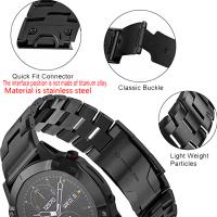 China Eraysun 22mm 26mm Breathable Titanium Alloy Easy Fit Smartwatch Band for Garmin Fenix7/7x for sale