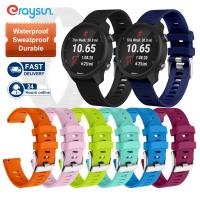 China 20mm Sport Silicone Watchband Strap for Garmin Forerunner 245 245M 645 Vivoactive 3 Smart Bracelet Watch Band Colorful Wristband for sale
