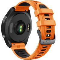 China Eraysun Quick Release Two Colors Silicone Sport Strap Soft Rubber Waterproof Fashion Smart Watch Band for Garmin Forerunner 965 for sale