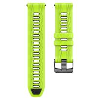 China Eraysun Quick Release Two Colors Silicone Sport Strap Soft Rubber Waterproof Fashion Smart Watch Band for Garmin Forerunner 965 for sale