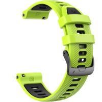 China Eraysun Quick Release Two Colors Silicone Sport Strap Soft Rubber Waterproof Fashion Smart Watch Band for Garmin Forerunner 965 for sale