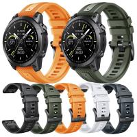 China Eraysun Quick Release Colorful Silicone Strap Soft Rubber Waterproof Fashion Smart Watch Band for Garmin Fenix7 Pro 22mm for sale