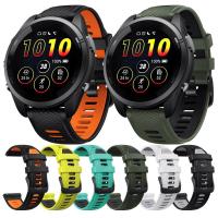 China Eraysun LSXJ-026 Silicone Strap Stainless Steel Buckle Soft Rubber Waterproof Fashion Smart Watch Band Garmin Forerunner 265 for sale
