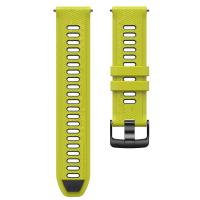 China Eraysun LSXJ-026 Silicone Strap Stainless Steel Buckle Soft Rubber Waterproof Fashion Smart Watch Band Garmin Forerunner 265 for sale