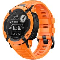 China Eraysun Quick Release Sport Silicone Strap Soft Rubber Waterproof Fashion Smart Watch Band for Garmin Instinct 2X 26mm for sale