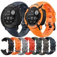 China Eraysun Quick Release Sport Silicone Strap Soft Rubber Waterproof Fashion Smart Watch Band for Garmin Instinct 2X 26mm for sale