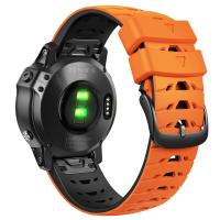 China Eraysun Trapezoidal Quick Release Silicone Strap Soft Rubber Waterproof Fashion Smart Watch Band for Garmin Fenix7 22mm for sale