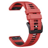 China Eraysun Quick Release Two Colors Silicone Strap Soft Rubber Waterproof Fashion Smart Watch Band for Garmin Fenix7 Pro 22mm 26mm for sale