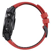 China Eraysun Quick Release Two Colors Silicone Strap Soft Rubber Waterproof Fashion Smart Watch Band for Garmin Fenix7 Pro 22mm 26mm for sale