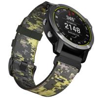 China Eraysun Quick Release Sublimation Nylon Strap Colorful Camouflage Fashion Smart Watch Band for Garmin Fenix7 LSXJ-017 22mm 26mm for sale