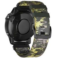 China Eraysun Quick Release Sublimation Nylon Strap Colorful Camouflage Fashion Smart Watch Band for Garmin Fenix7 LSXJ-017 22mm 26mm for sale