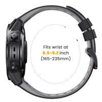 China Eraysun Quick Release Two Colors Silicone Strap Soft Rubber Waterproof Fashion Smart Watch Band for Garmin Fenix7 26mm for sale