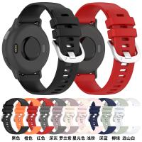 China Eraysun Colorful Liquid Silicone Strap Steel Buckle Soft Rubber Waterproof Fashion Smart Watch Band for Garmin Vivoactive5 for sale
