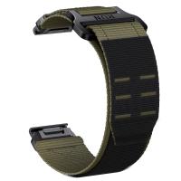 China Soft JM Style Magnetic Sticker Nylon Watch Band for Garmin Watch 22mm 26mm Width Fabric Watch Bands for sale