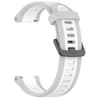 China Eraysun Dual Color Silicone Watch Band for Garmin Forerunner 165 18mm 20mm 22mm Watch Strap for sale