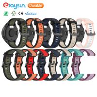 China Silicone Sport Watch Band Dual Color for Garmin Forerunner 165 Soft Breathable Waterproof Rubber 18/20/22mm Watch Strap for sale