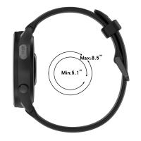 China Silicone Sport Watch Band Dual Color for Garmin Forerunner 165 Soft Breathable Waterproof Rubber 18/20/22mm Watch Strap for sale