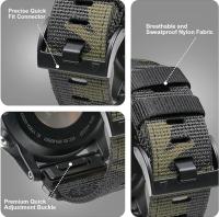 China Nylon Quick Release Watch Bands Custom for Garmin 22mm 26mm Fabric Elastic Replaceable Watch Strap for sale