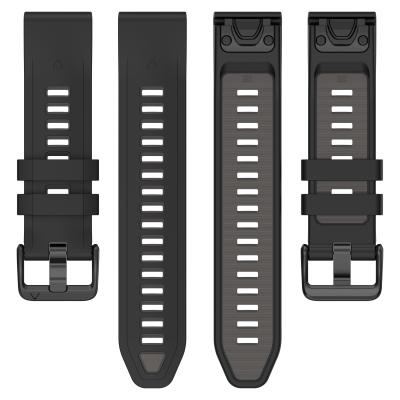 China Eraysun Garmin Fenix 8 43mm Adjustable Elastic Quick Release Strap 20mm Breathable Sport Silicone Fashion Smart Watch Band for sale
