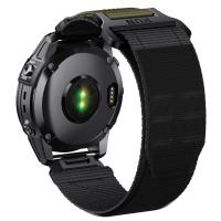 China Eraysun 22mm 26mm Luxury Nylon Quick Fit Bands for Gamin Watch Sport Adjustable Breathable Unique Elastic Strap for sale