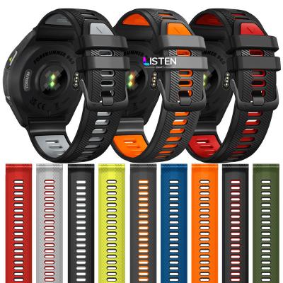 China Eraysun Silicone Strap for Garmin Forerunner 965 Watch Band Sport Soft Rubber Breathable Waterproof Unique Watchband for sale
